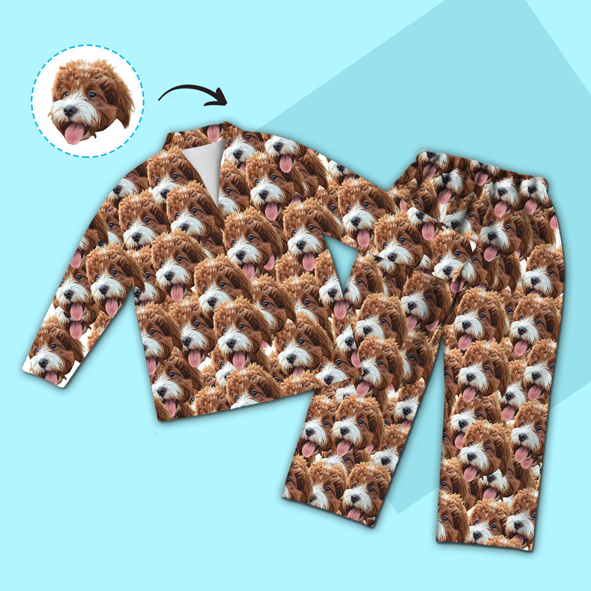 Customized Face Pajamas | Customized Multi-Head Creative Pajamas ...