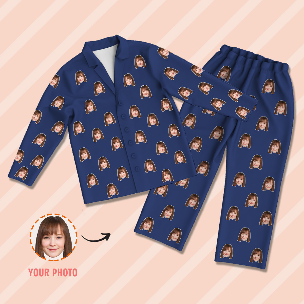 Customized face pajamas | Customized photo pajamas | Customized multi ...